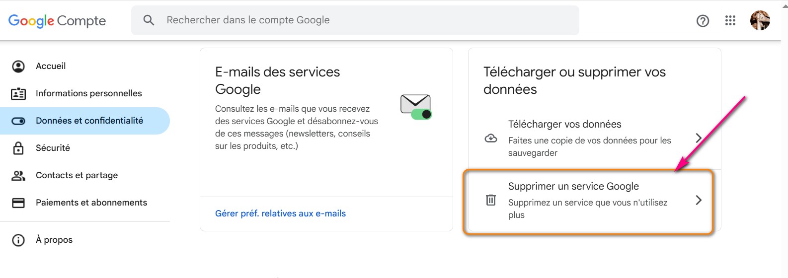 Comment supprimer définitivement son adresse Gmail